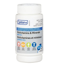 Option+ Multivitamin & Minerals Men 50+ with Lutein Dye Free 90 Tablet ...