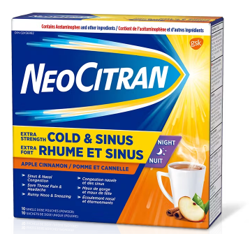 NeoCitran Extra Strength Cold & Sinus Night Apple Cinnamon – Pharmacy ...