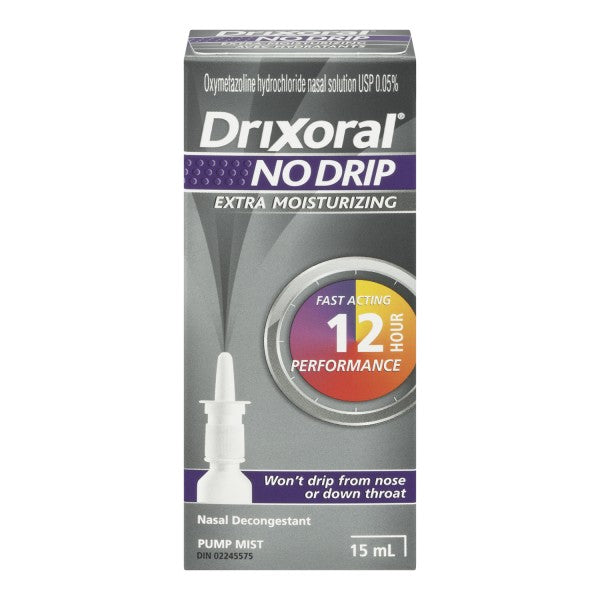 Drixoral No Drip Extra Moisturizing 15mL – Pharmacy For Life