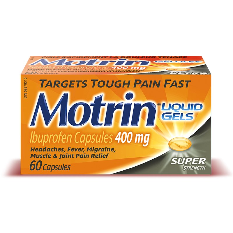 Motrin Super Strength Liquid Gel Capsules – Pharmacy For Life