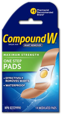 Compound W Maximum Strength One Step Pads 14 – Pharmacy For Life