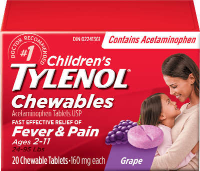Children's Tylenol Chewables Grape (20 tablets) – Pharmacy For Life