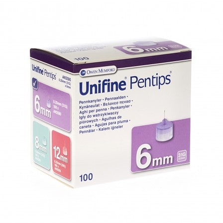 Unifine Pentips 6mm 31g 100 Count – Pharmacy For Life